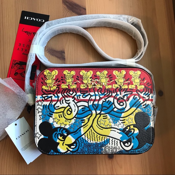 Coach | Bags | Coach Disney Mickey Mouse X Keith Haring Mini Camera Bag ...